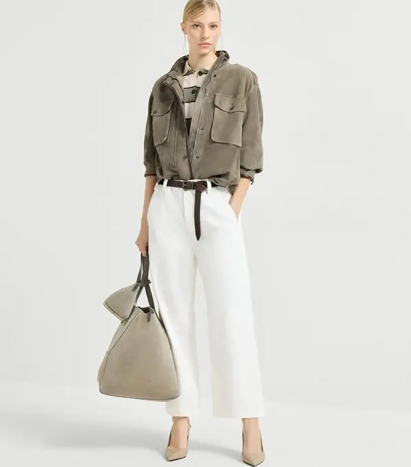 Brunello Cucinelli Suede Jacket - Brown