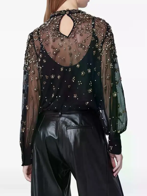 Farm Rio Beaded Blouse