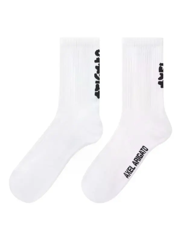 Axel Arigato Floral Jacquard Socks - White