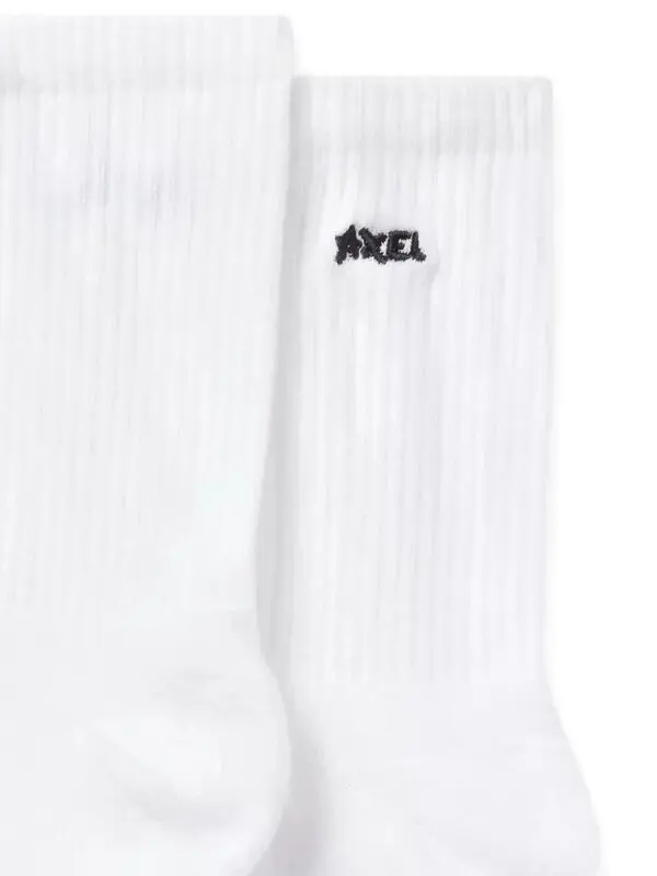 Axel Arigato Floral Logo Socks - White