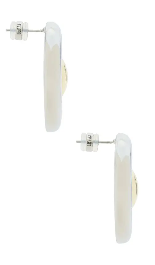 LUV AJ Two-tone Orb Statement Stud Earrings