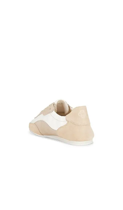 Simkhai Georgie Elasticised Leather Combo Sneaker - Beige