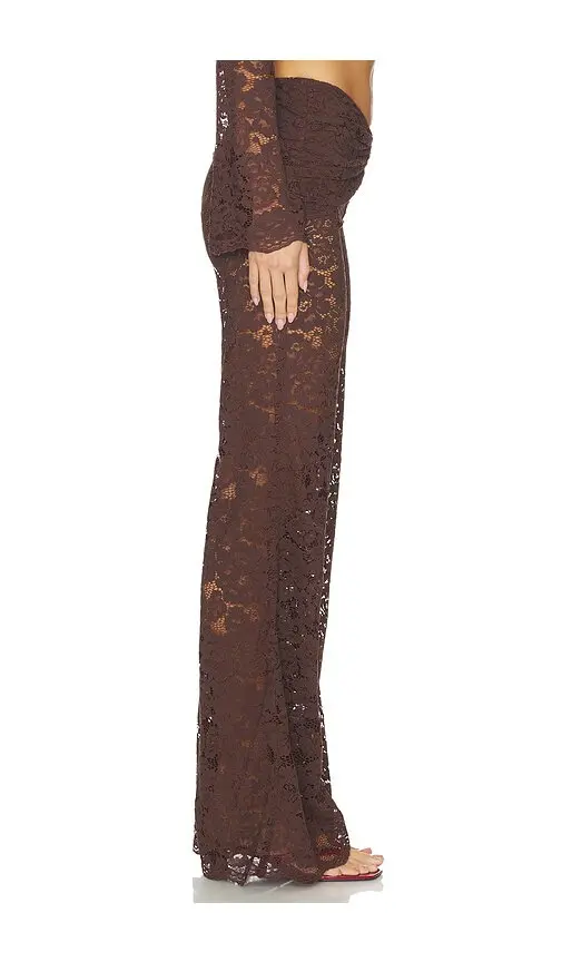 SHANI SHEMER Madison Straight Pants - Brown