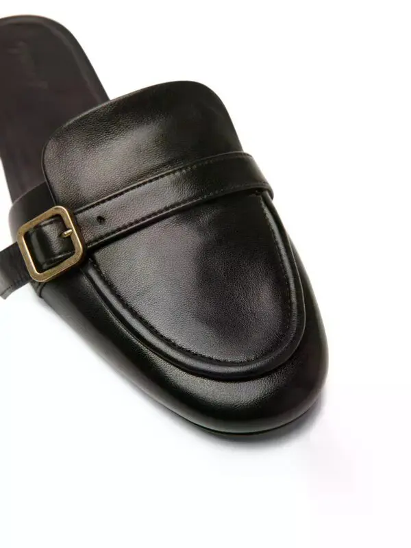 Marsèll Buckled Flat Mules