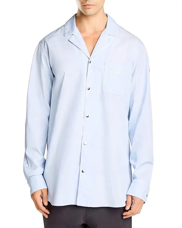 Moncler Cotton Long Sleeve Shirt - Aqua