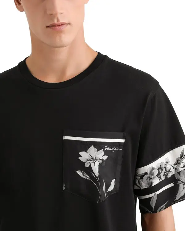 Dolce & Gabbana Floral Pocket T-shirt