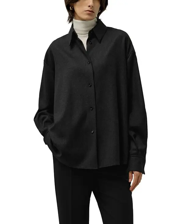 Lilysilk Silk-wool Oversized Shirt