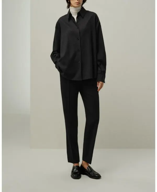 Lilysilk Silk-wool Oversized Shirt