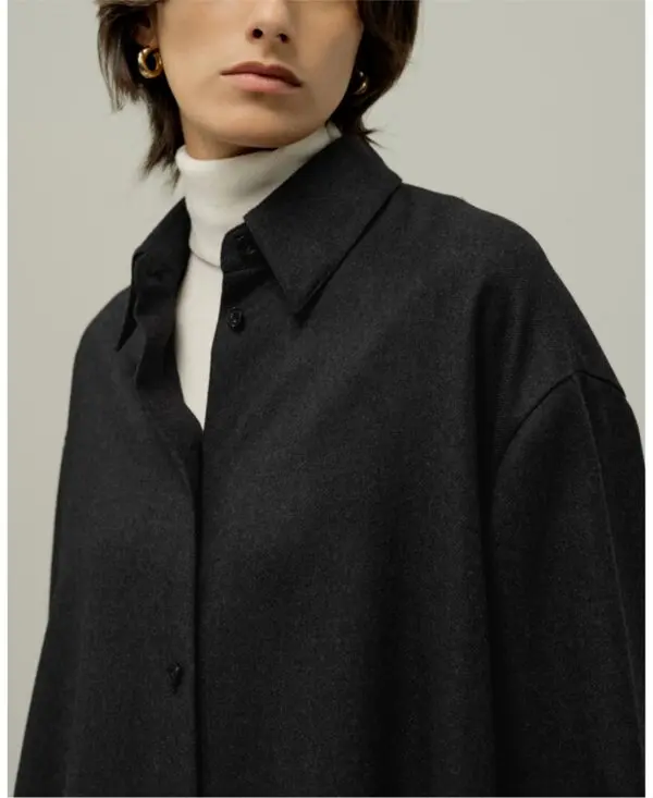 Lilysilk Silk-wool Oversized Shirt