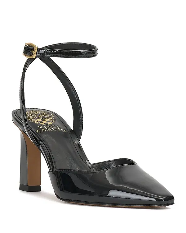 Vince Camuto Galees Ankle Strap Pumps - Black