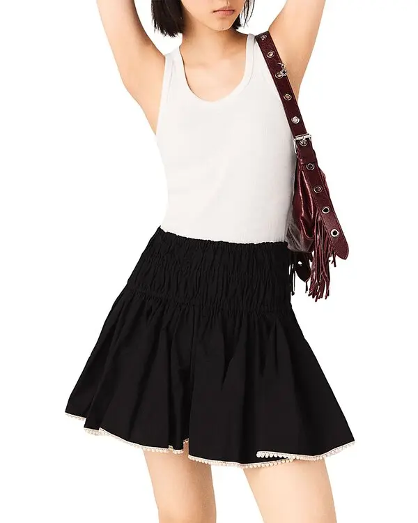 Maje Rib Knit Tank Top - White