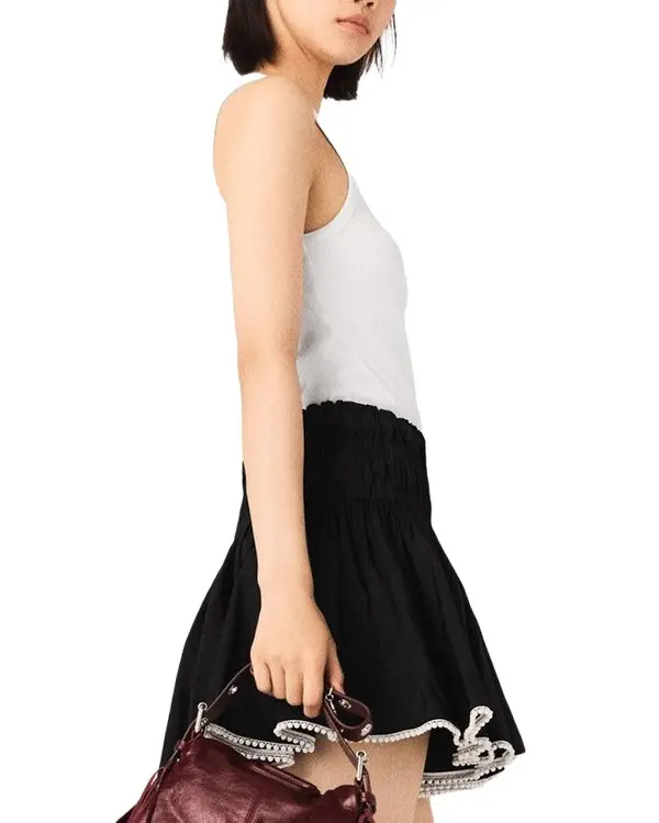 Maje Rib Knit Tank Top - White