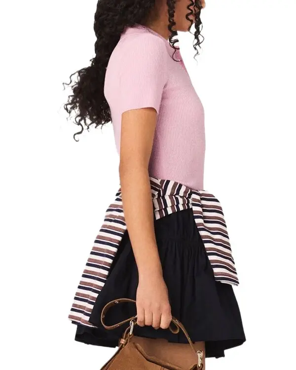 Maje Miloupa Short Sleeve Polo