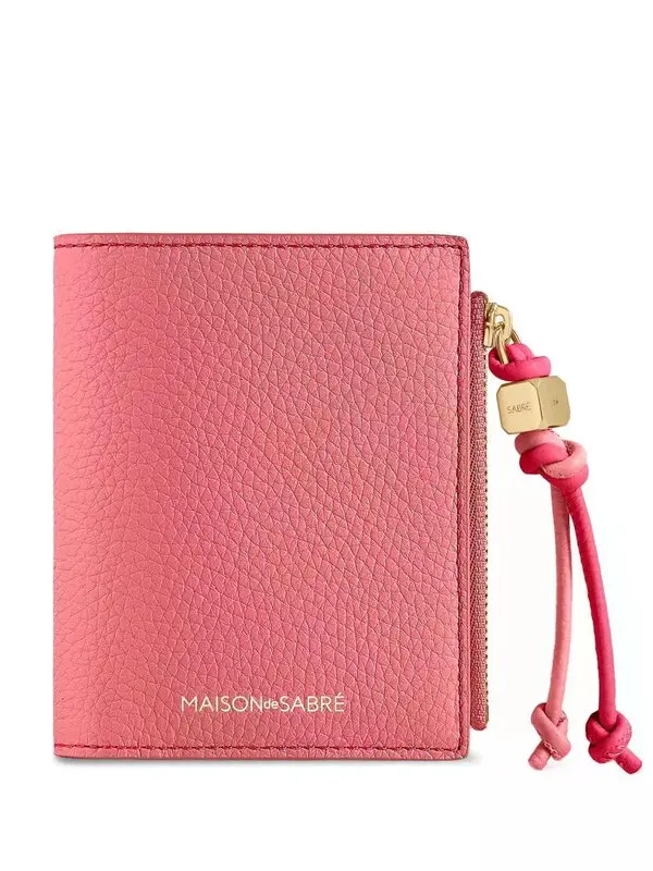 MAISON DE SABRE Pebbled Bifold Wallet - Pink