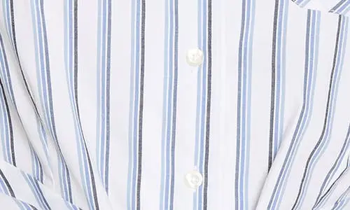 NIC+ZOE Striped Tie-front Button-up Shirt