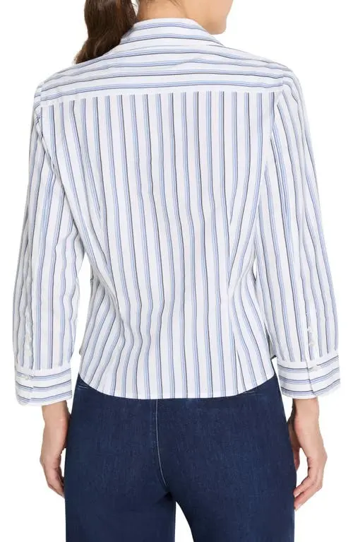 NIC+ZOE Striped Tie-front Button-up Shirt