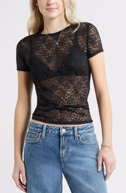 Bp. Stretch Lace Top