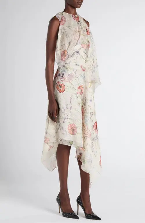 alexander mcqueen chiffon dress ALEXANDER MCQUEEN