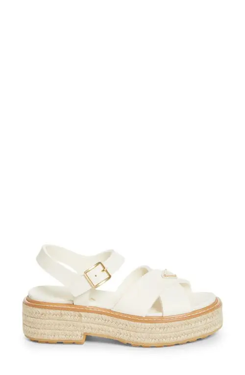 Prada Stride Flow Espadrille Platform Sandals