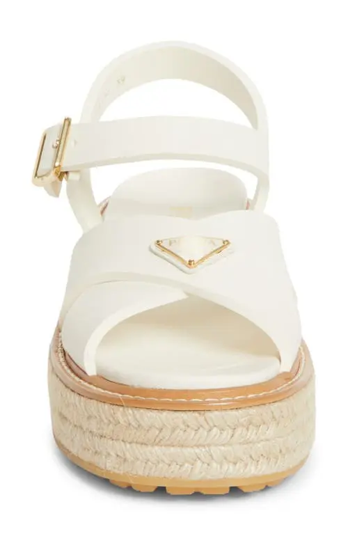 Prada Stride Flow Espadrille Platform Sandals