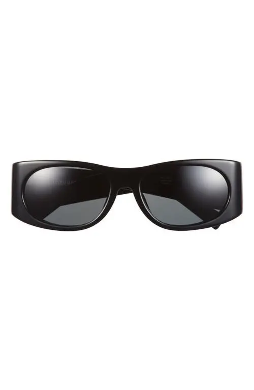 Jacquemus The Pilota Sunglasses - Black/light Gold/grey