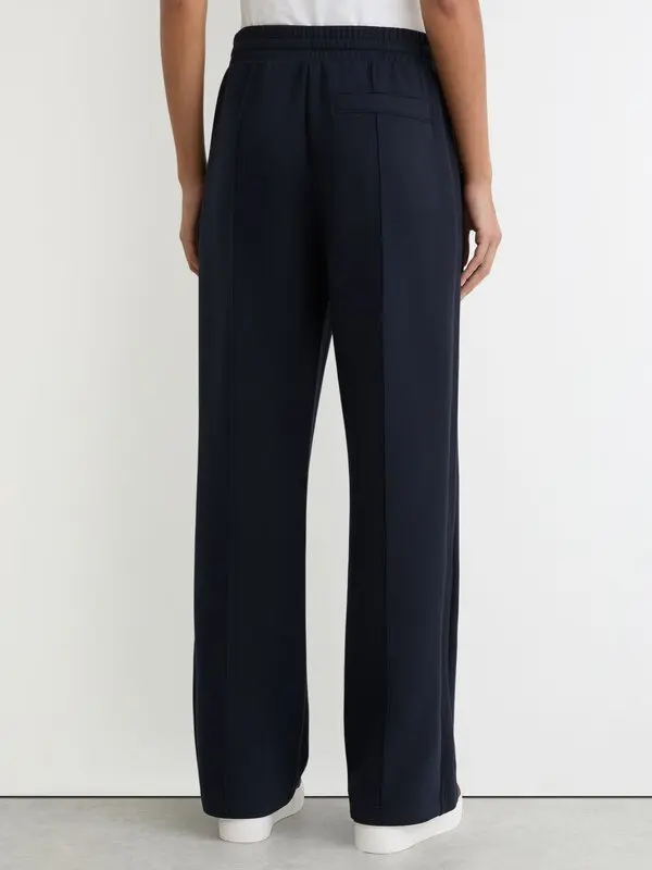 REISS Bella Premium Interlock Wide-leg Joggers