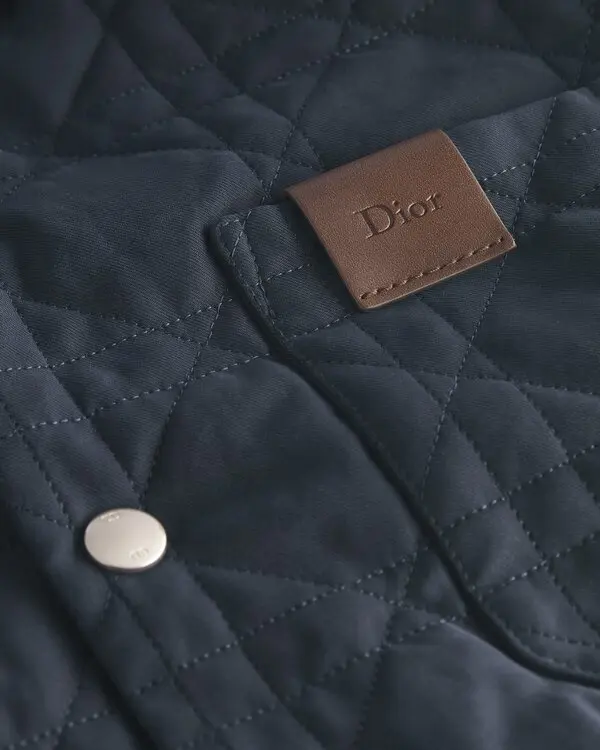 Dior Cannage Overshirt With Leather Patch