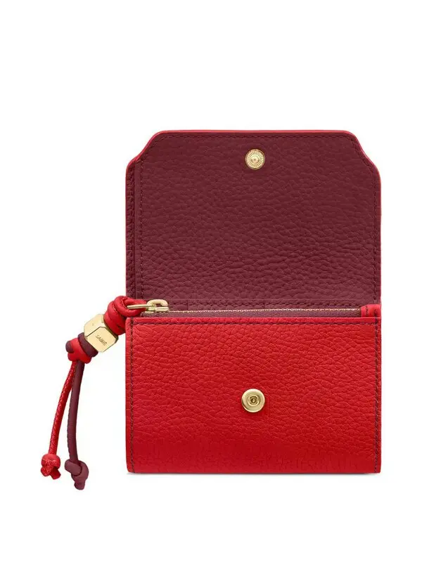 MAISON DE SABRE Leather Trifold Wallet - Red