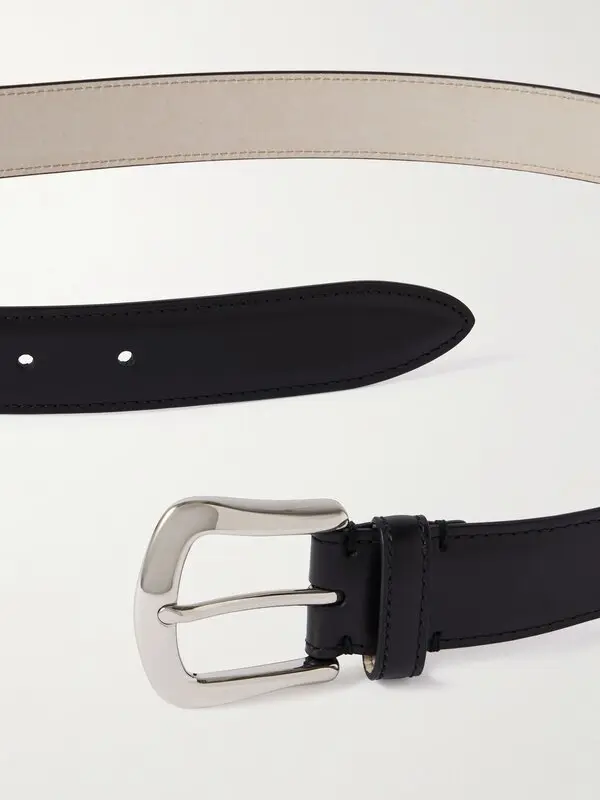 Brunello Cucinelli 3cm Leather Belt - Black