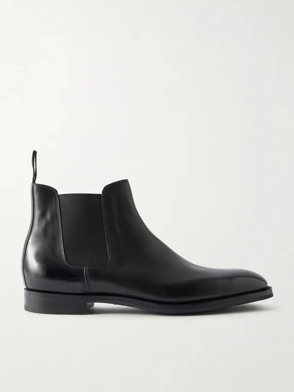 John Lobb Lawry Leather Chelsea Boots - Black