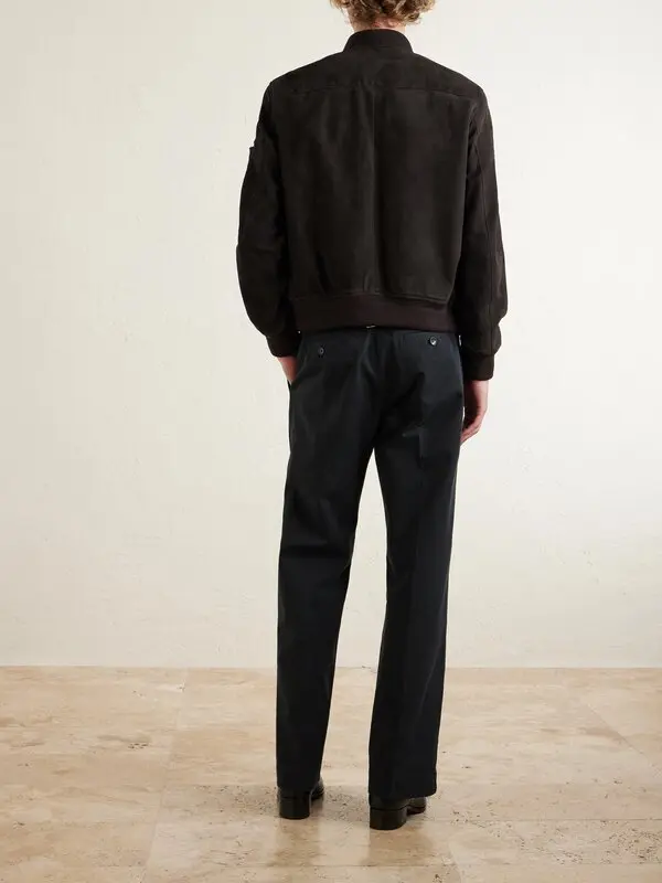 TOM FORD Wide-leg Cotton-drill Trousers