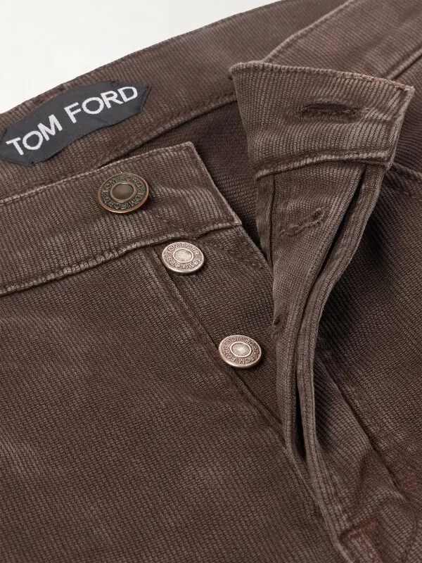 TOM FORD Slim-fit Cotton-blend Corduroy Trousers