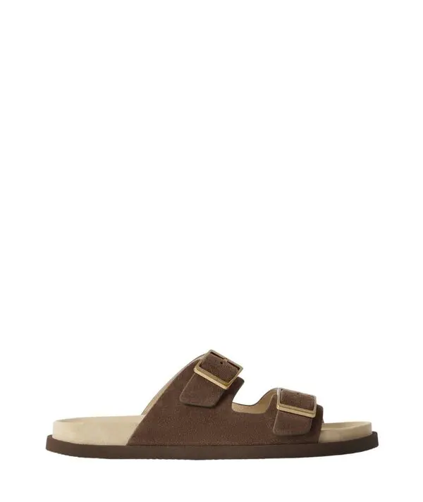 Brunello Cucinelli Suede Sandals - Brown