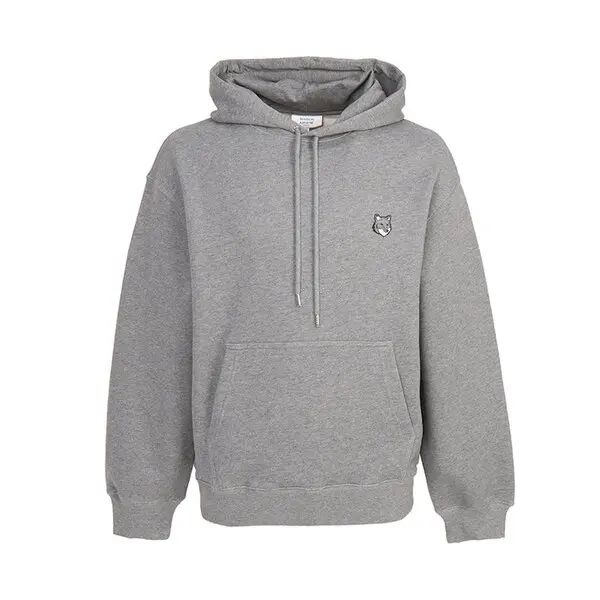 Maison Kitsuné Fox Head Hooded Sweatshirt - Gray