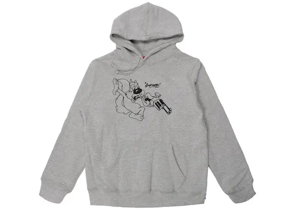 Supreme Hooded Sweatshirt - Heather Grey