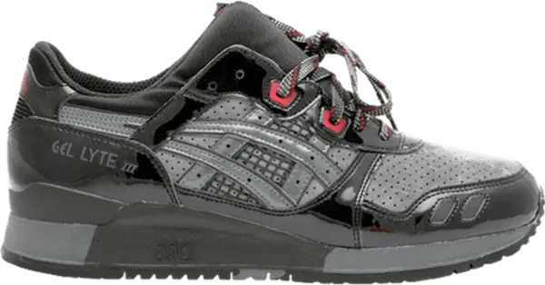Asics Gel-lyte Iii Sneakers - Black/grey/red
