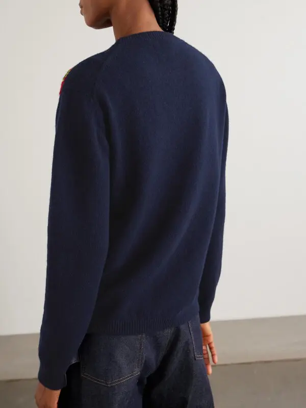 JW Anderson Pringle Floral Intarsia-knit Cashmere Sweater