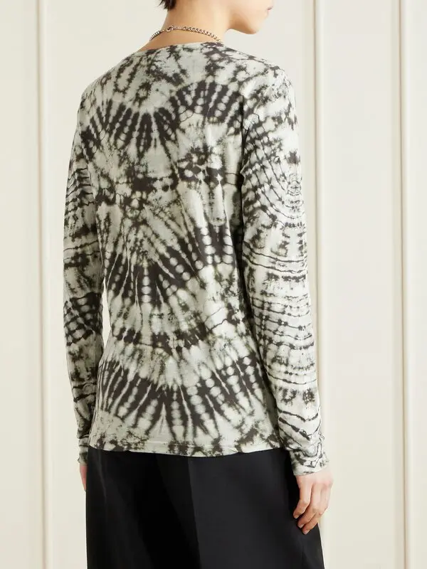 Proenza Schouler Tie-dyed Cotton-jersey T-shirt - Green
