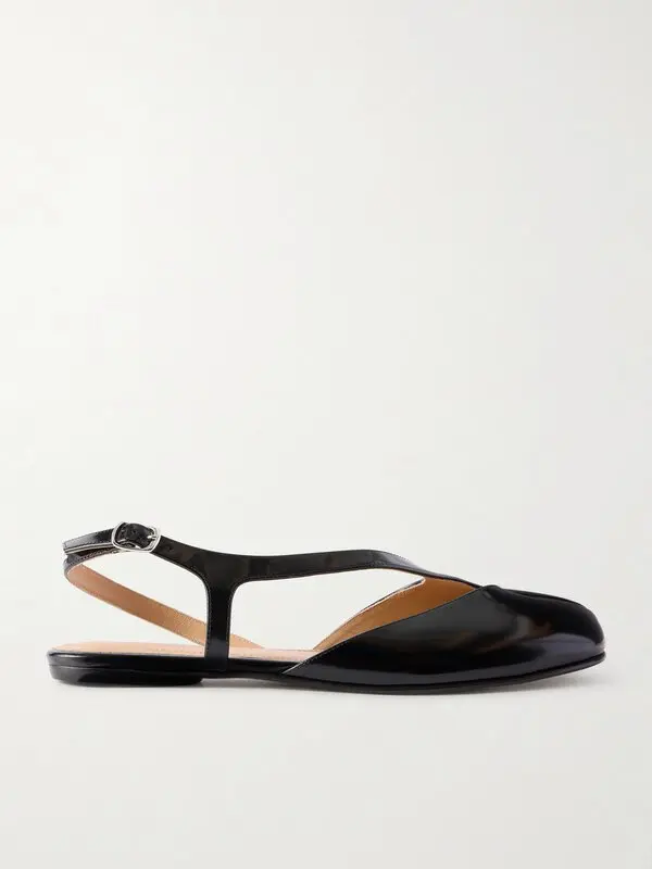 MAISON MARGIELA Tabi Split-toe Leather Slingback Flats