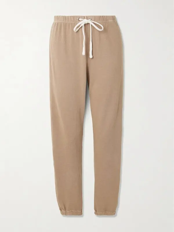 JAMES PERSE Cotton Slim-fit Track Pants - Brown