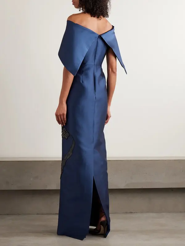green emerald velvet dress ERDEM: Short Sleeve Gown main image 1
