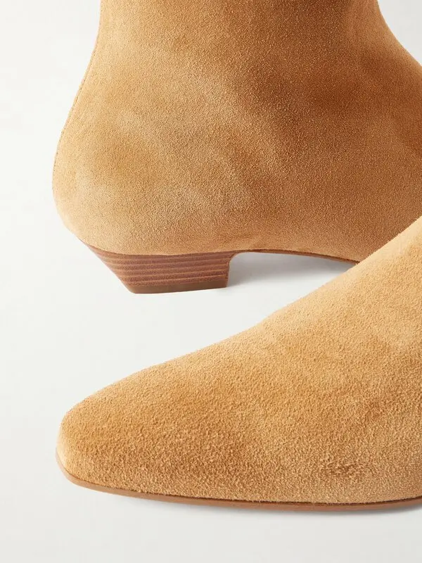 JAMIE HALLER The Lennon Suede Ankle Boots - Brown