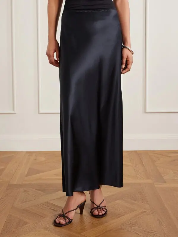 JOSEPH Isaak Silk-satin Maxi Skirt