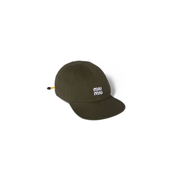 Miu Miu Baseball Cap - Forest Green/yellow