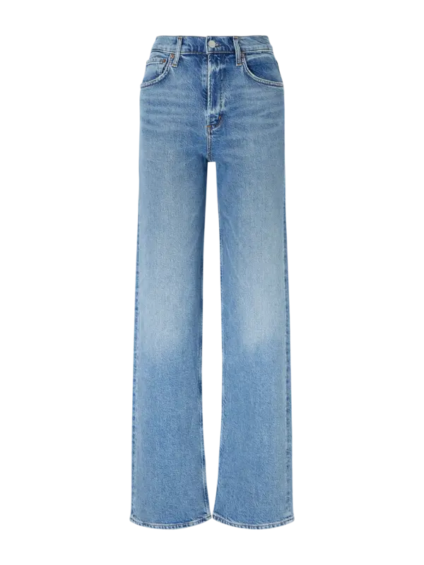 AGOLDE Ren High-rise Straight-leg Jeans - Blue