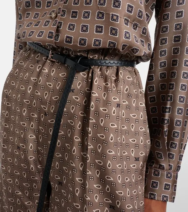 Max Mara Leather Belt - Black