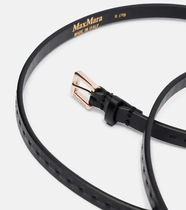 Max Mara Leather Belt - Black
