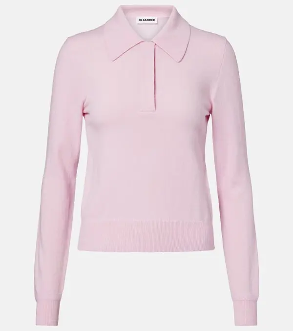 JIL SANDER Virgin Wool Polo Sweater