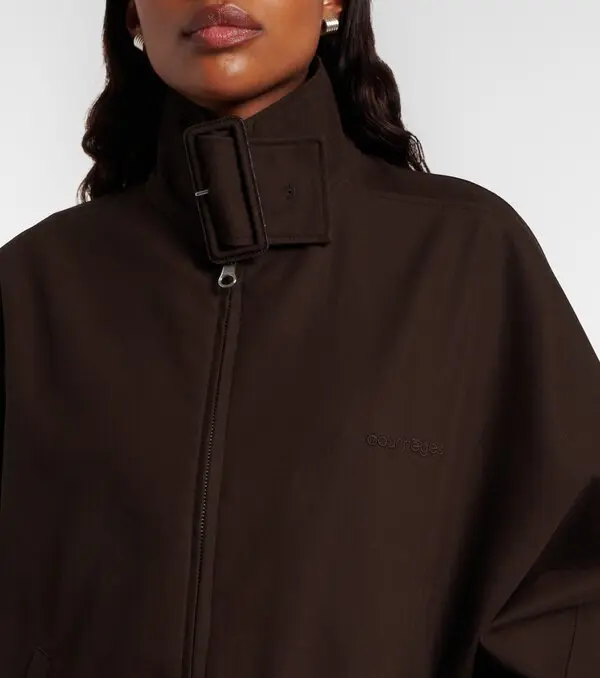COURREGES Courrèges Cotton Twill Bomber Jacket