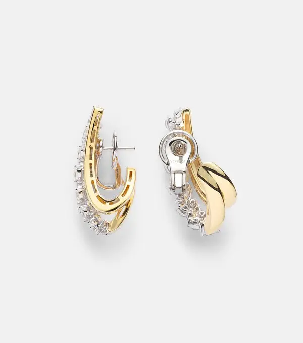 Yeprem En Strada 18kt Yellow And White Earrings With Diamonds